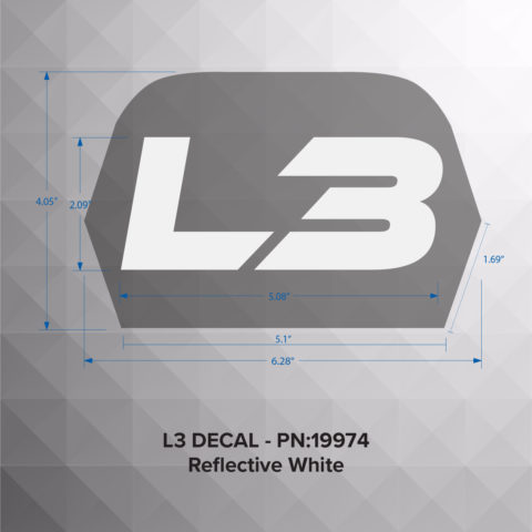 19974 DECAL, KICK PLATE, L3 - Landmaster